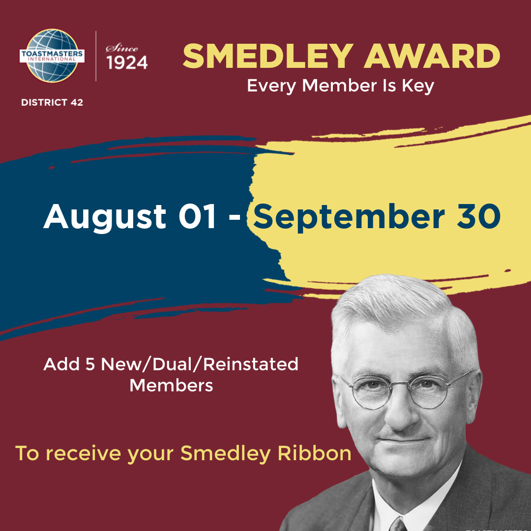 Club Awards - Toastmasters, District 42