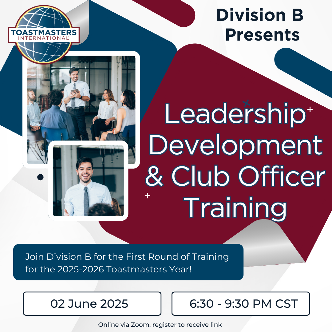 Division B Leadership Development and Club Officer Training ...